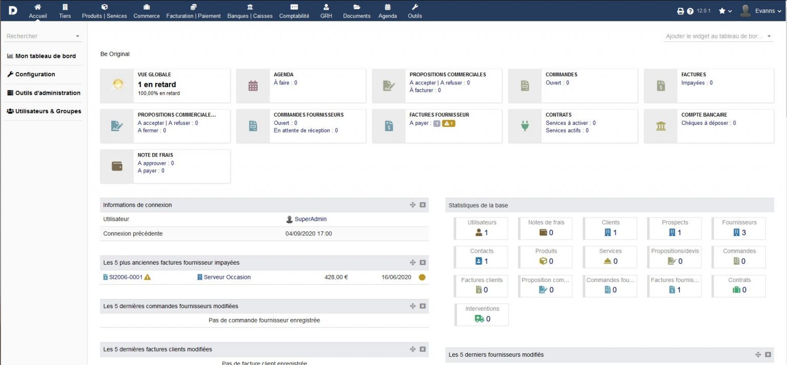 Dolibarr "Web Business Suite" ERP/CRM - Vanns Concept